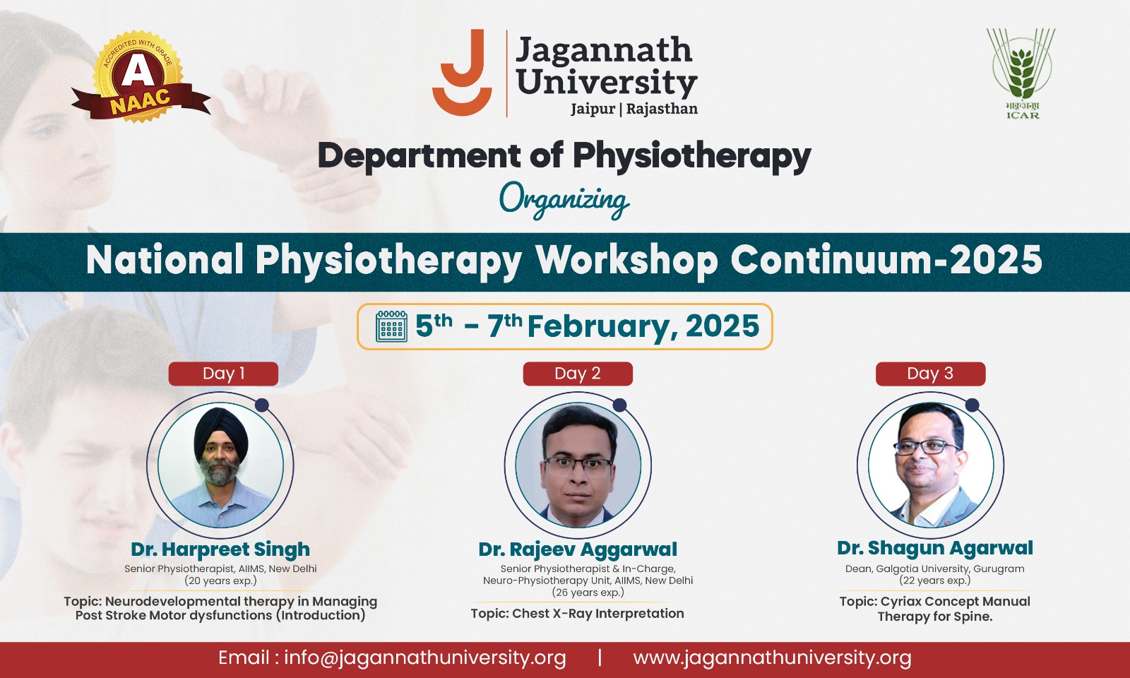 National Physiotherapy Workshop 2025 | Jagannath University